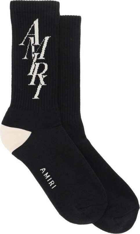 Amiri Logo Jacquard Socks - ShopStyle