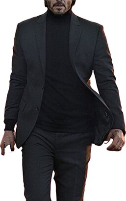 Suiting Style Men's John Keanu Reeves Black Wick Suit Costume | 3 Piece ...