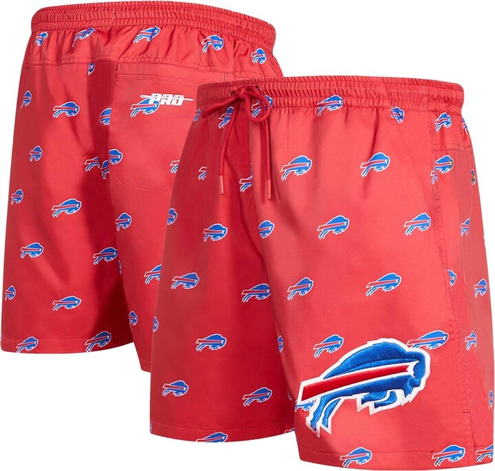 Men's Pro Standard Red Buffalo Bills Allover Print Mini Logo Shorts ...