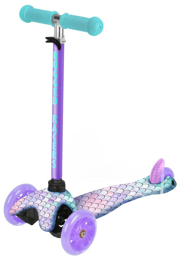 Rugged Racers Mini Deluxe Mermaid Design 3 Wheel Scooter with Led ...