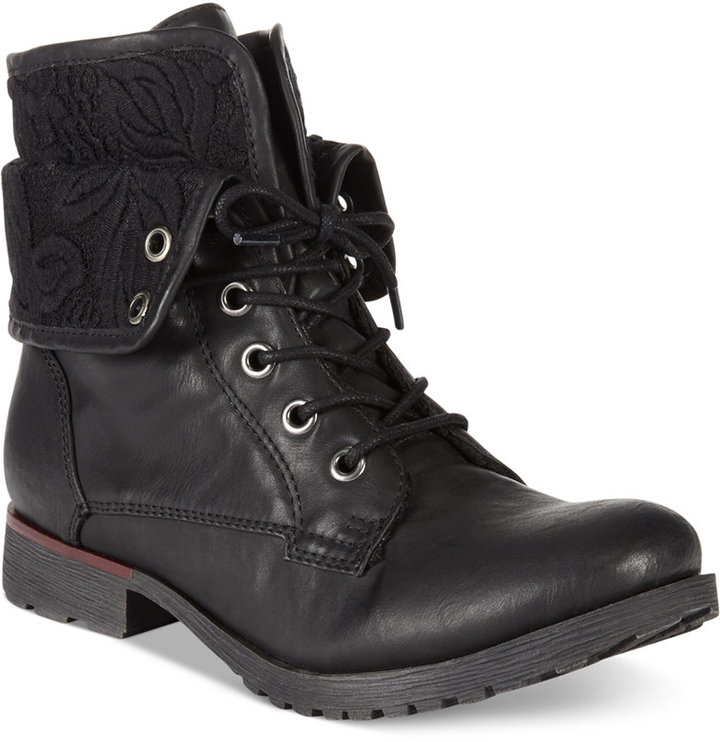 Zigi Rock & Candy Spraypaint Combat Booties - ShopStyle Boots