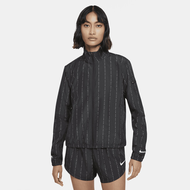 Nike Women's Dri-FIT Icon Clash Running Jacket in Black - ShopStyle
