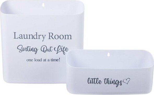 The Lakeside Collection Set of 2 Magnetic Lint/Laundry Bins - ShopStyle ...