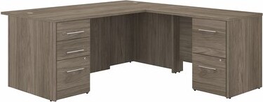Bush Business Furniture Office 500 72W L Shaped Executive Desk With ...