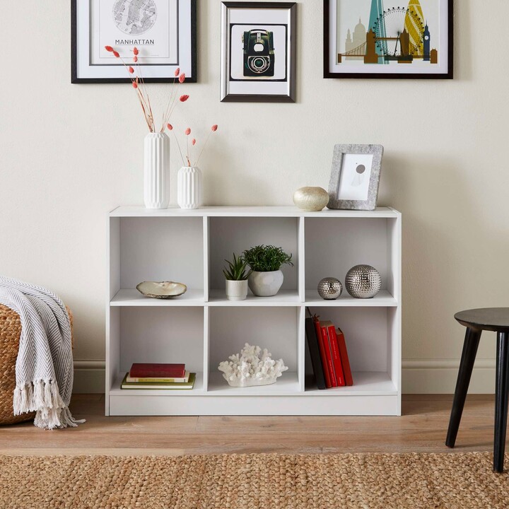 Dunelm Small 6 Cube Shelving Unit Frame White - ShopStyle