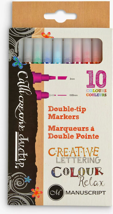 Manuscript Callicreative Duo Tip Marker Pens - ShopStyle Home Office ...