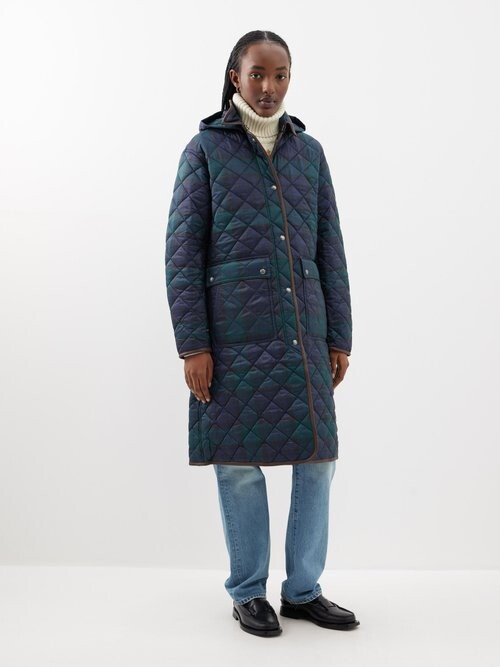 Polo Ralph Lauren Tartan Quilted-shell Coat - ShopStyle