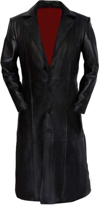 Aksah Fashion Wesley Snipes Blade Trinity Cowhide Leather Cosplay ...