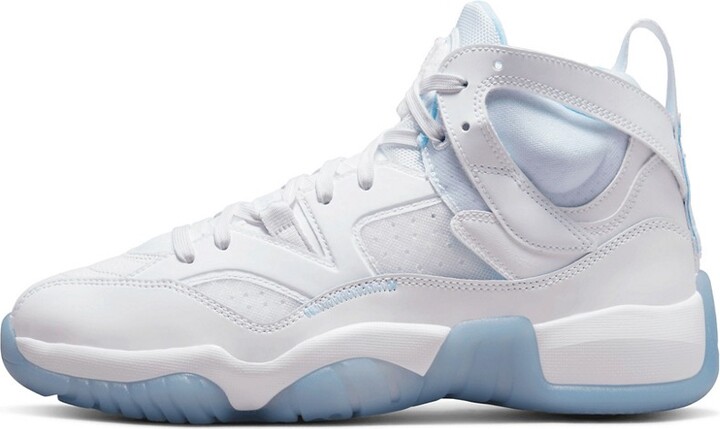 Jordan Nike Air Jumpman Two Trey sneakers in white and ice blue - ShopStyle