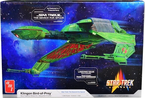 Skill 2 Model Kit Klingon Bird-of-Prey Spacecraft "Star Trek III: The ...