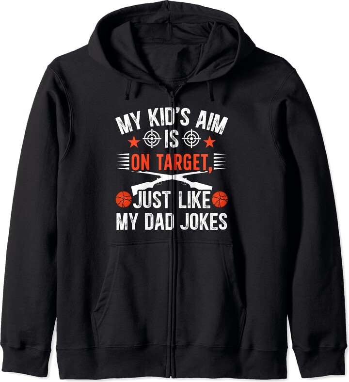 Funny Trap Shooting Dad For Father's Day Dad Jokes Trap Shooting Dad Trap Shooting Father Zip ...