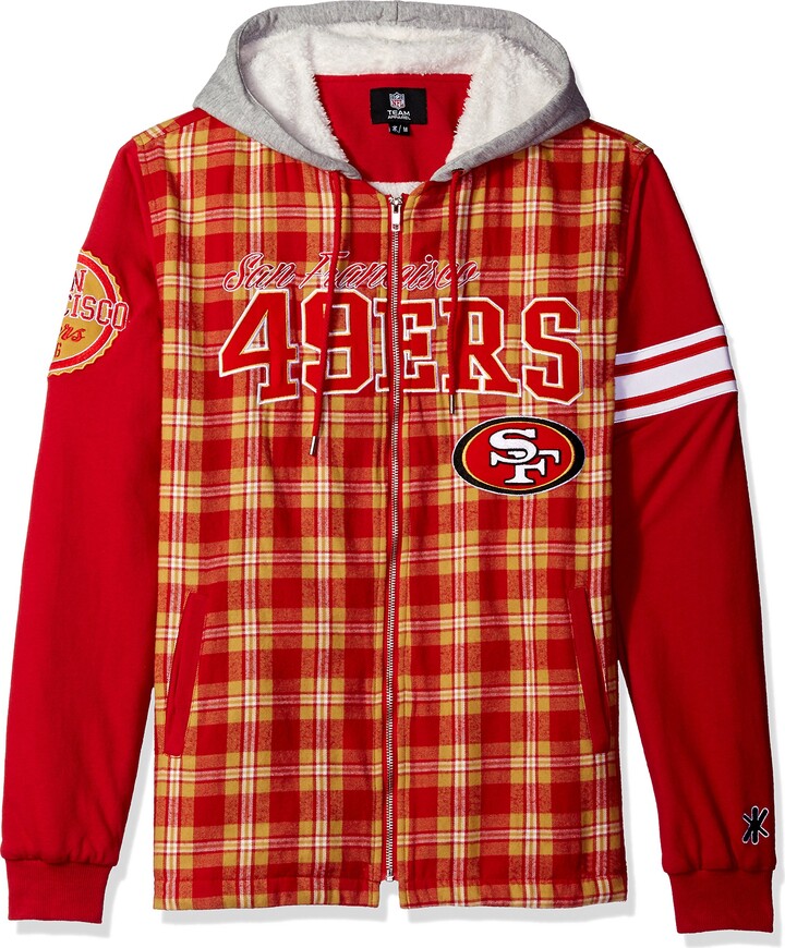 FOCO NFL Flannel Hooded Jacket - ShopStyle