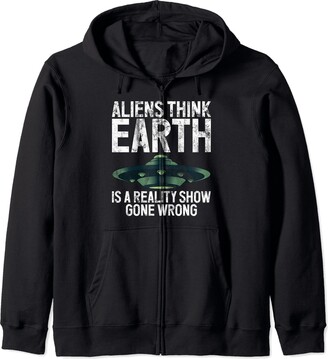 Alien Apparel & Gifts Aliens Thing Earth Is A Reality Show Gone Wrong ...