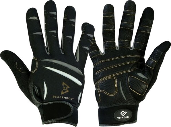 Bionic Gloves Bionic Men's BeastMode Full Finger Fitness Gloves - XL ...