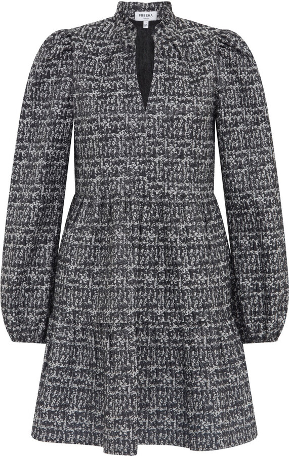 Fresha London Riley Dress Black Metallic - ShopStyle