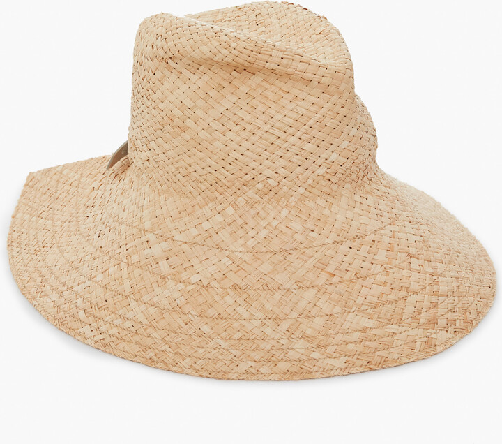 Lola Hats Natural And White Commando Hat - ShopStyle