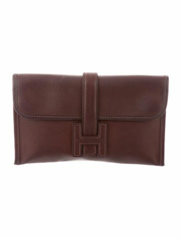 Hermes Evercolor Jige Mini 20 Chocolat - ShopStyle Clutches