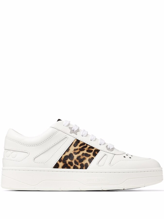 Jimmy Choo Hawaii/F lace-up sneakers - ShopStyle