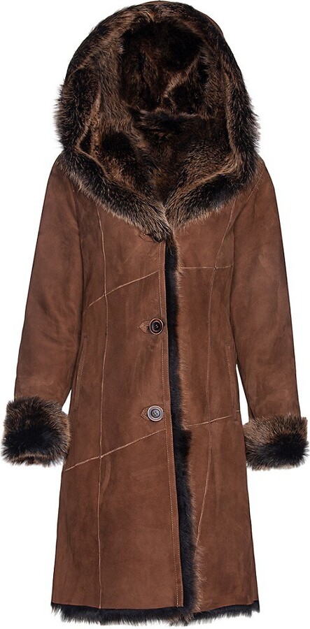 Wolfie Fur Made For Generation Collection Toscana Shearling Coat ...