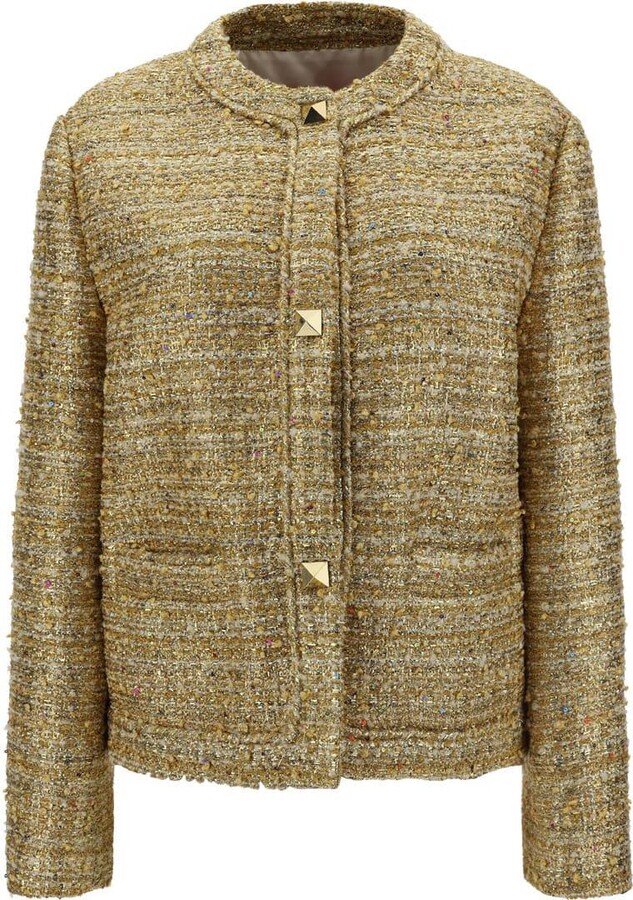 Valentino Mossi Tweed Jacket - ShopStyle
