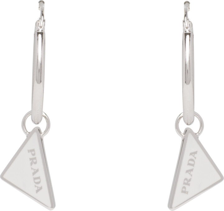 Prada Symbole Drop Earrings - ShopStyle