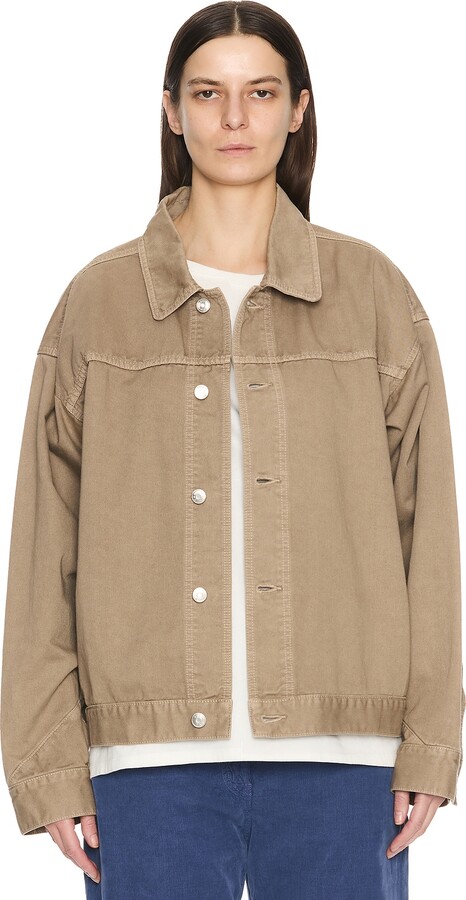 The Row Marena Jacket in Taupe - ShopStyle