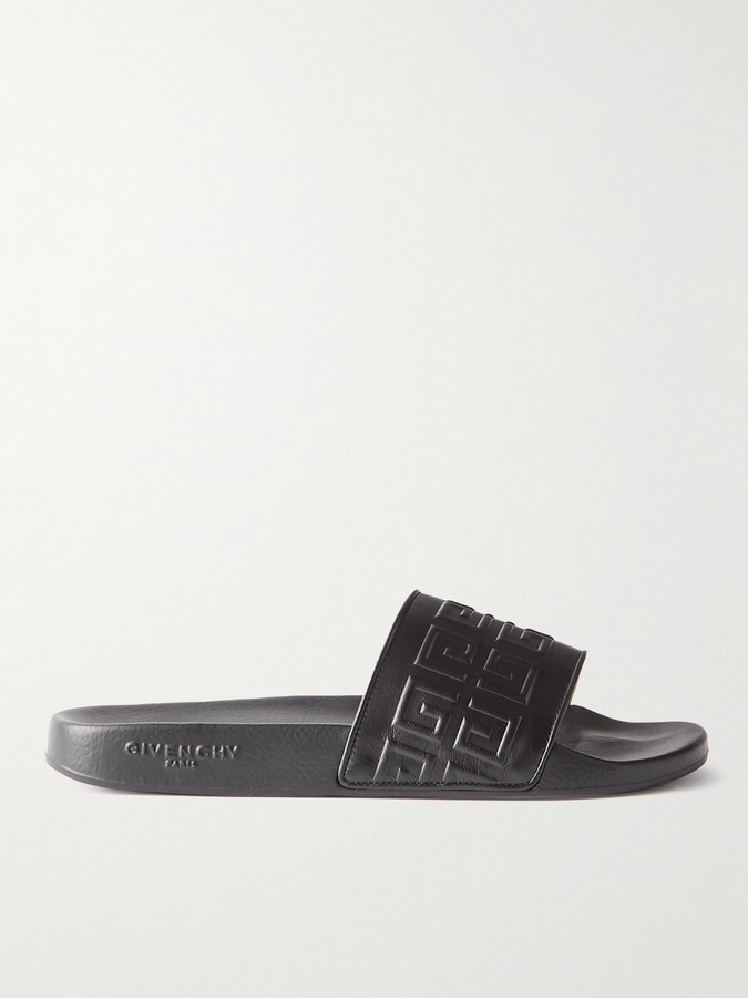 Givenchy Logo-Embossed Rubber Slides - ShopStyle Flip Flop Sandals