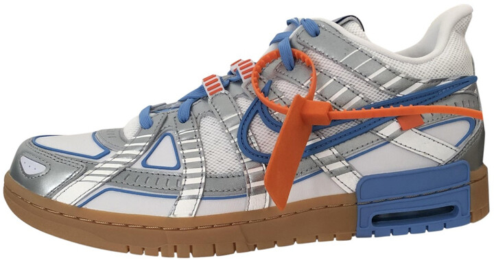 Nike x Off-White silver Leather Trainers - ShopStyle Sneakers ...