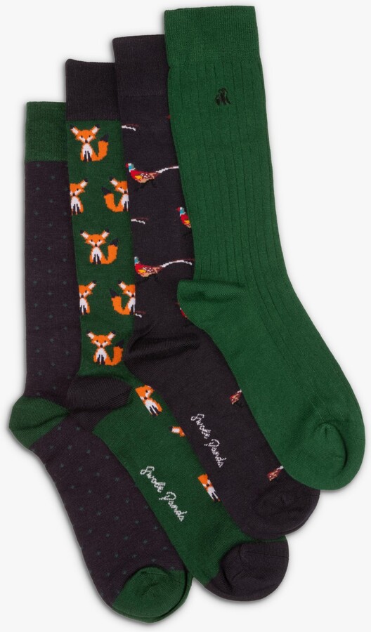 Swole Panda Fox & Pheasant Bamboo Socks - ShopStyle