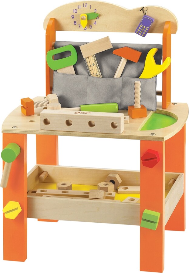 Classic Toy Wood Work Bench with Tools - ShopStyle