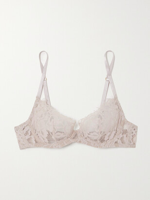 Coco de Mer Aurelia Corded Lace Underwired Soft-cup Bra - Pink - ShopStyle