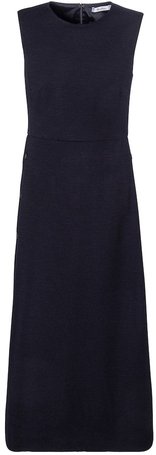 Max Mara Lindsey wool and cotton midi dress - ShopStyle