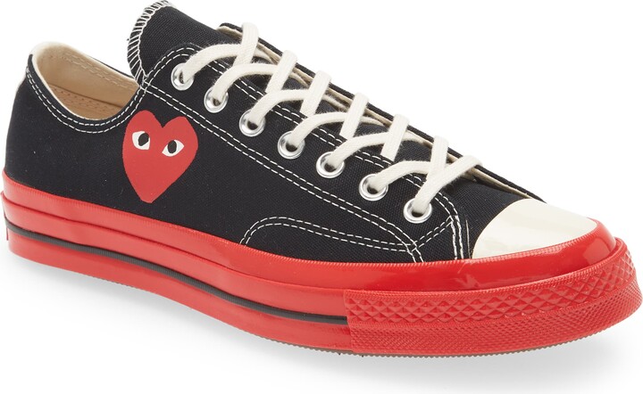 Comme des Garçons PLAY x Converse Chuck Taylor® Hidden Heart Red Sole ...