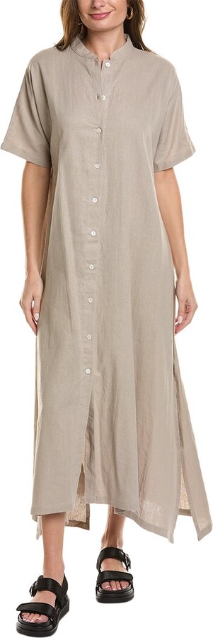 Sole Tunic Linen-Blend Maxi Dress - ShopStyle