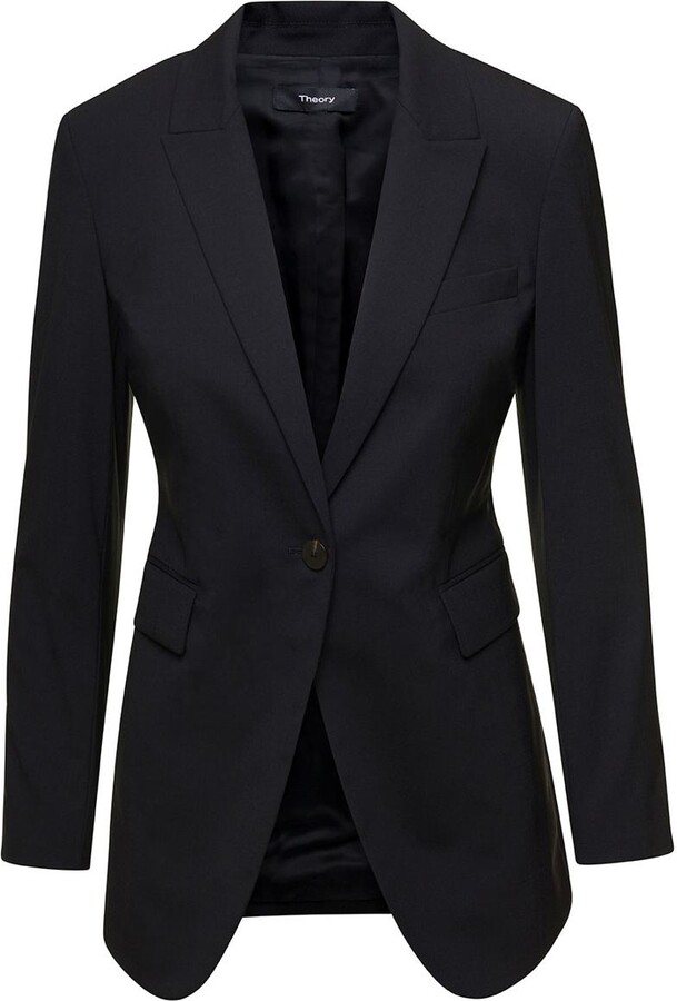 Theory Round Etienne Blazer - ShopStyle