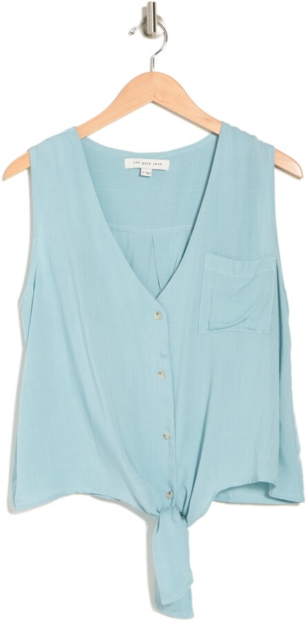 THE GOOD JANE Joann Tie Front Cami - ShopStyle