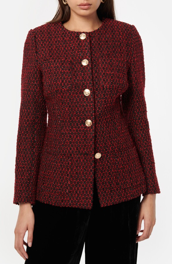 CAMI NYC Wrenley Metallic Tweed Jacket - ShopStyle