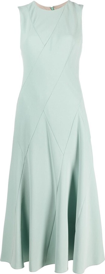 Theory Round-Neck Sleeveless Midi Dress - ShopStyle
