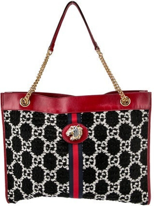 Gucci GG Tweed Large Rajah Tote - ShopStyle