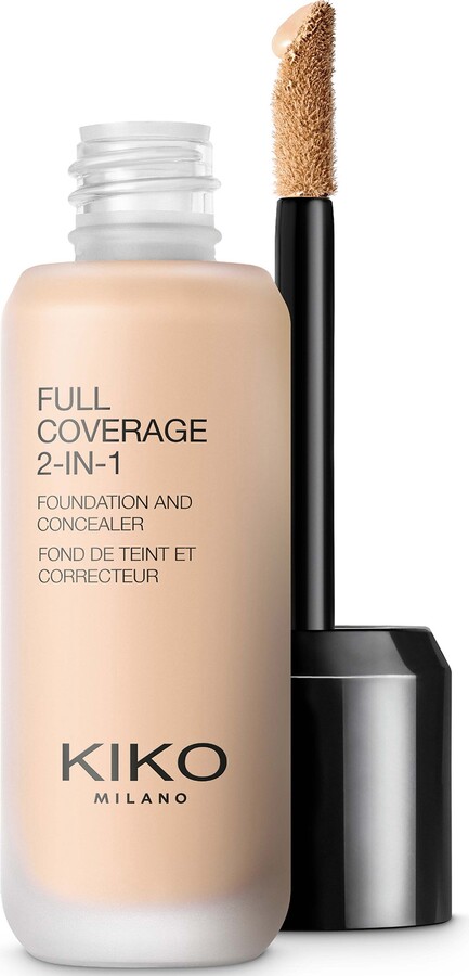 KIKO Milano Full Coverage 2-in-1 Foundation and Concealer 25ml (Various ...