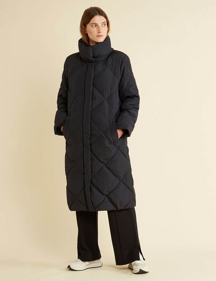 Albaray Quilted Longline Puffer Jacket - ShopStyle