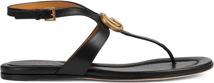 Gucci GG Marmont leather sandals - ShopStyle