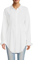 Patrizia Luca Darted Button Down Tunic Shirt - ShopStyle