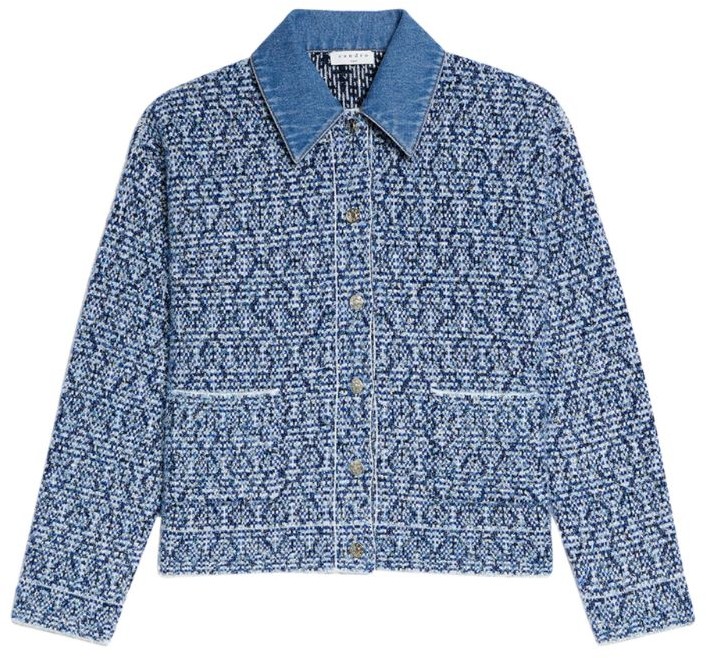 Sandro Cropped Knit Jacket - ShopStyle