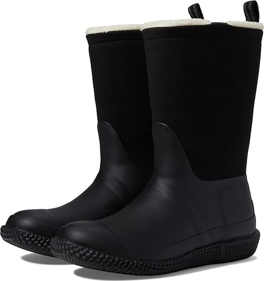 Hunter Sherpa Webbing Boot (Black/White Willow) Women's Boots - ShopStyle
