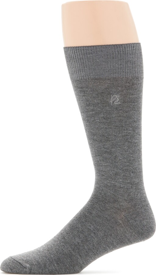 Perry Ellis Portfolio Men's Super Soft Luxury Logo Dress Socks - ShopStyle