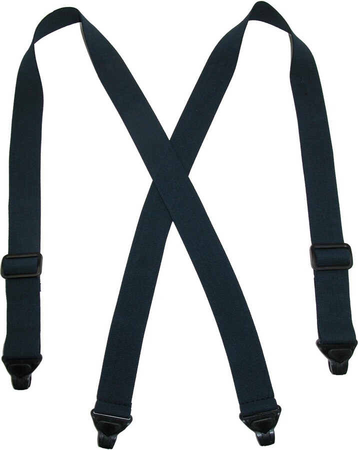 CTM Men's Elastic Plastic Clip-End TSA Compliant Airport Braces ...