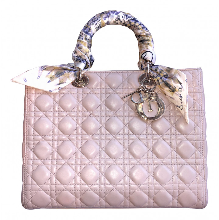 Christian Dior pink Leather Handbags - ShopStyle Bags