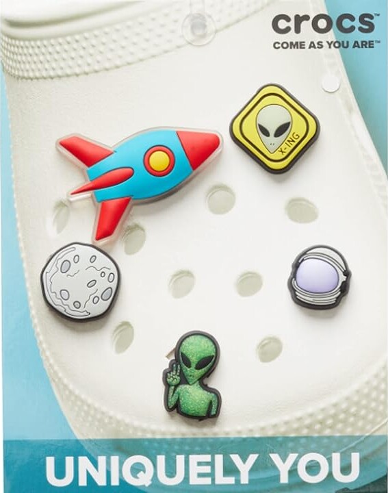 Crocs Jibbitz Packs Shoetrees Accessories Shoes Outer Space 5-Pack ...