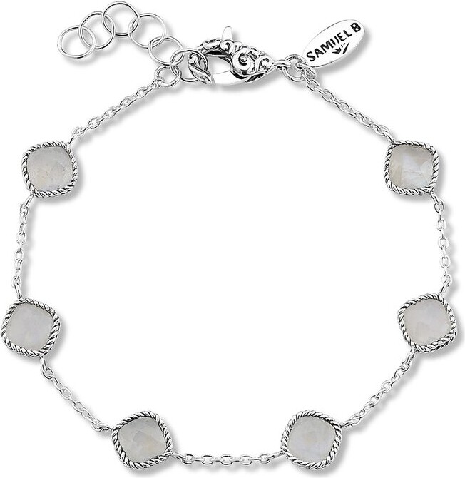Samuel B. Silver Rainbow Moonstone Briolette Bracelet - ShopStyle